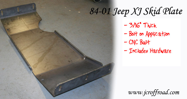 Jeep XJ Armor; Tcase Skid, Gas Tank Skid, 1/4 panel guards. | Pirate 4x4