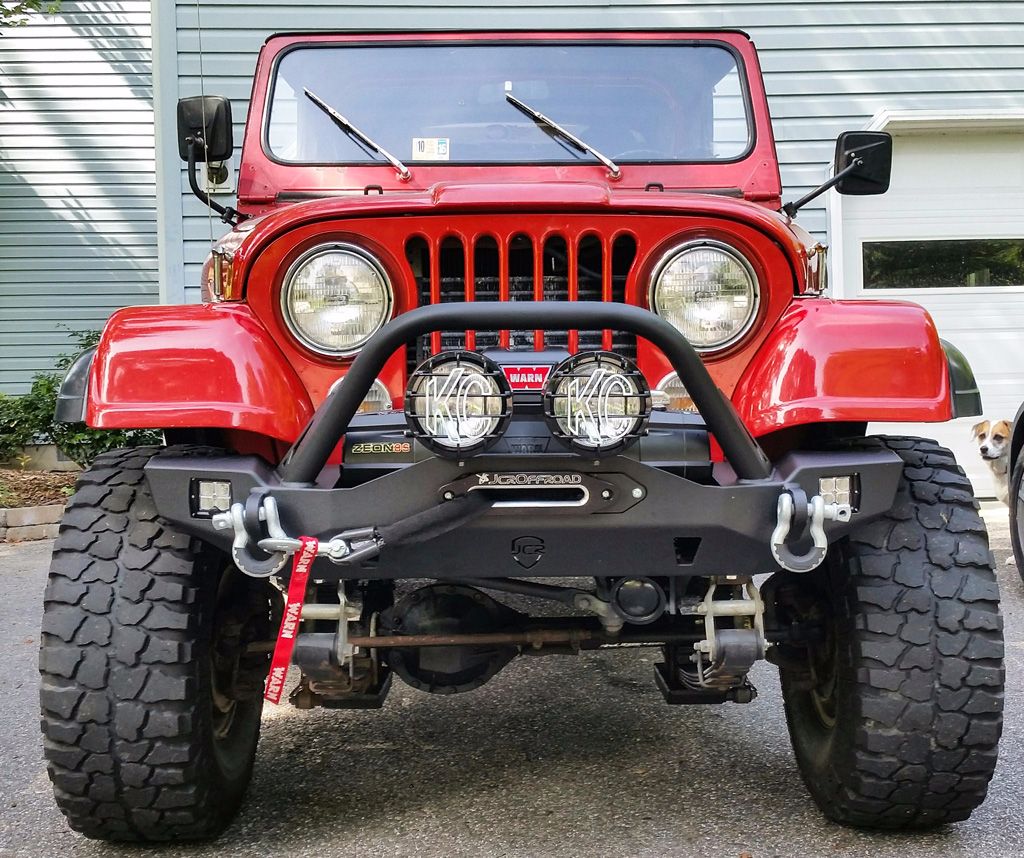 JcrOffroad: Wrangler Front Bumper | Crusader Mid-Width | Jeep TJ/LJ/YJ ...