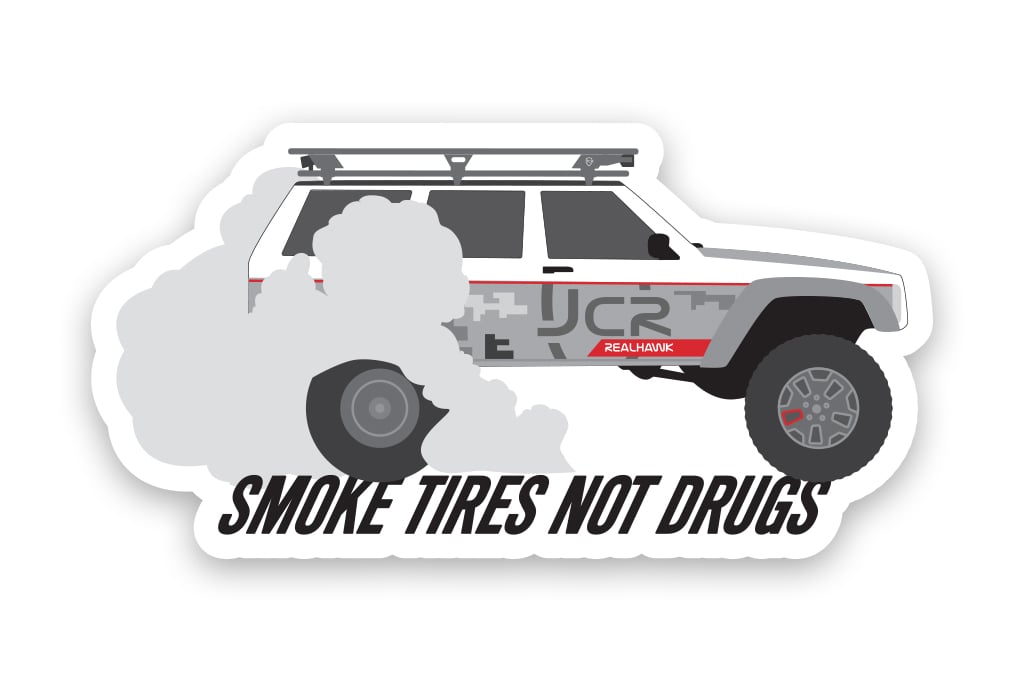 JcrOffroad: Smoke Tires Not Drugs Sticker