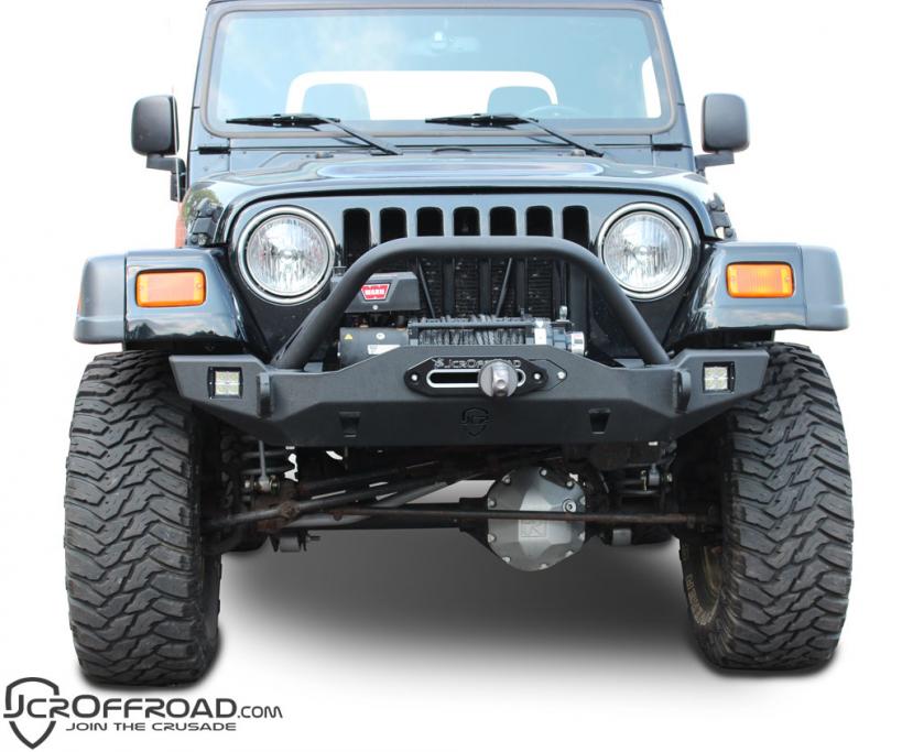JcrOffroad Wrangler Front Bumper Crusader Mid Width Jeep TJ LJ 97 06 
