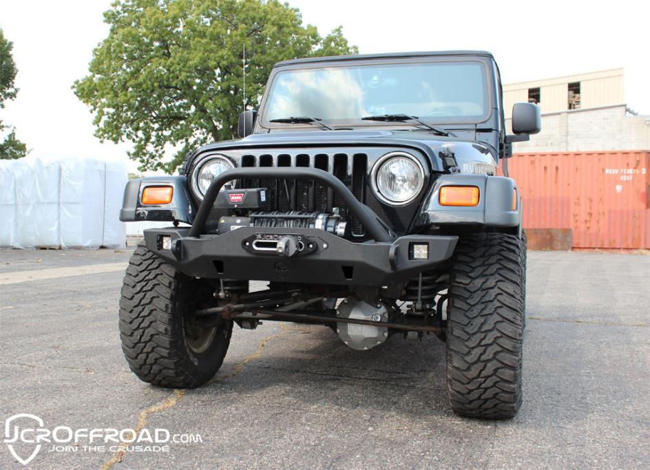 JcrOffroad Wrangler Front Bumper Crusader Mid Width Jeep TJ LJ 97 06 